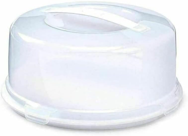 Mason Cash Round Cake Caddy with Lid and Carry Handle, 24 cm, Red ...