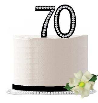 Amazon.com: Number 70 Rhinestone Bling 70th Birthday / Anniversary ...