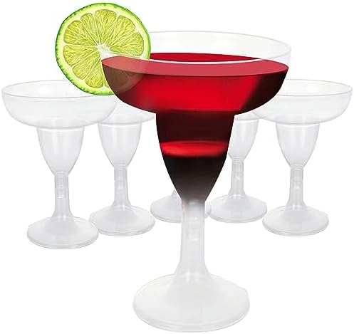 Amazon.com: 60PCS Plastic Margarita Glasses Disposable Neon Cocktail ...