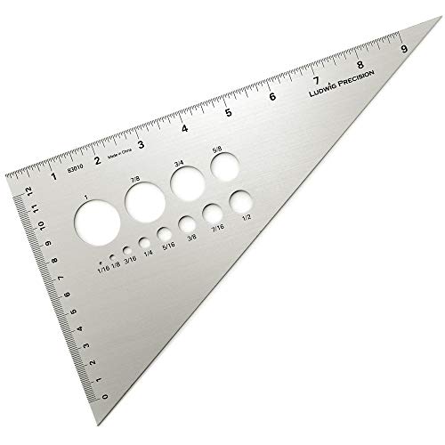 Snapklik.com : Ludwig Precision 10 30-60-90-Degree Aluminum Drafting ...