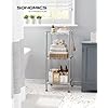 Amazon.com: SONGMICS 3-Tier Bathroom Shelf, Storage Rack for Small ...