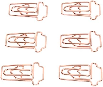 Amazon.com : 100pcs Coffee Cup Shaped Metal Paper Clips, Cute Paper ...