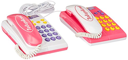 Toy Telephone Play Set With Intercom Talking Connection Kids Learning ...