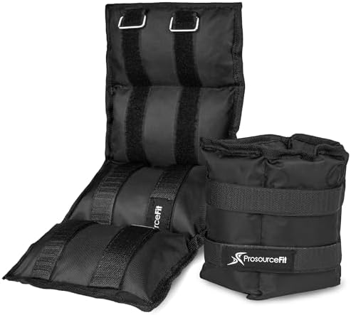 ProsourceFit Ankle/Wrist and Arm/Leg Weights Set of 2, Adjustable Strap ...