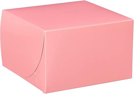 100 Pack Pink Cake Boxes for Gifting and Baking, Pink Bakery Boxes in ...