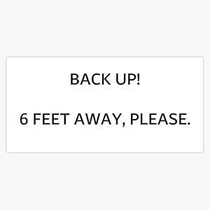 Amazon.com: SOCIAL DISTANCING Decal Vinyl Bumper Sticker 5" : Automotive