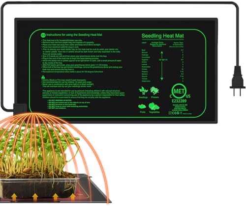 Amazon.com : Seedling Heat Mat for Indoor Home Gardening Seed Starting ...
