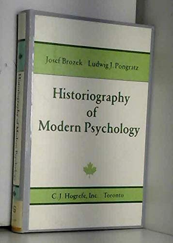 Amazon | Historiography of Modern Psychology | Brozek, Josef, Pongratz ...