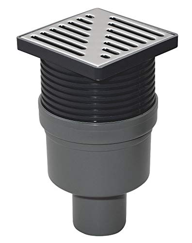 Buy Regulated Height Bottom Outlet 100x100mm Floor Ground Waste Drain ...