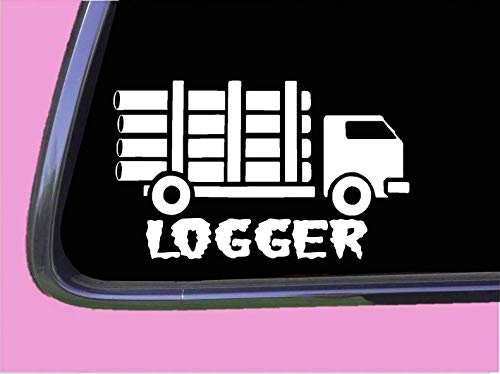 Amazon.com: Logger Truck Sticker Decal tp 1357 6 inch logger logging ...
