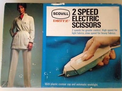 Amazon.com : Vintage Scovill Dritz 2 Speed Electric Scissors 516 : Arts ...