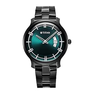 Titan Green Dial Analog Watch for Men-90170NM01 : Amazon.in: Fashion