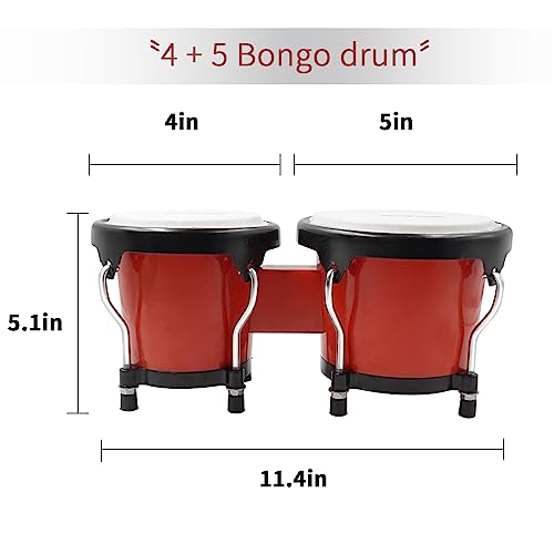 Snapklik.com : Soulmate Bongo Drums 4 And 5 Set For Kids Beginners ...
