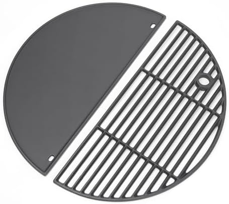 Amazon.com : QuliMetal 19.5" Cast Iron Round Grill Grate and Griddle ...