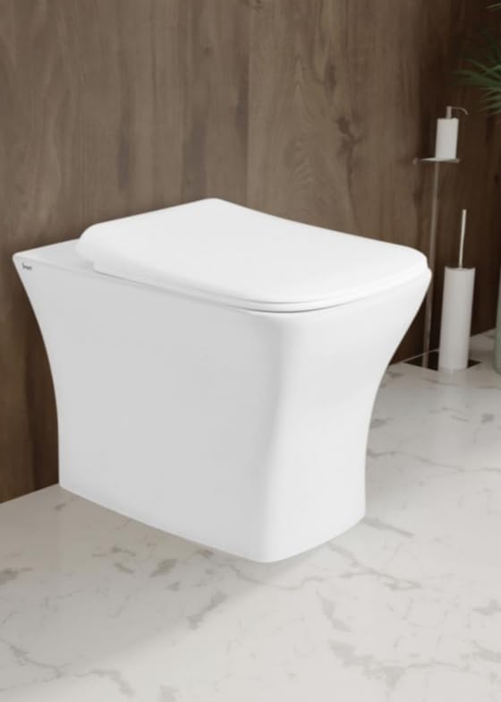 MiTiles Ceramic Wall Mounted Commode | Western Toilet | Commode With ...
