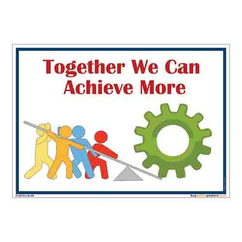 buysafetyposters.com - Shopfloor Teamwork Posters In English Vinyl Sun ...