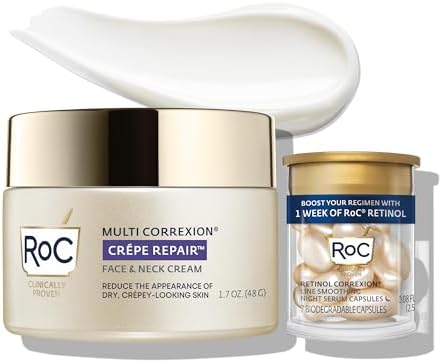 Amazon.com: RoC Crepe Repair Anti Aging Daily Face Moisturizer & Neck ...