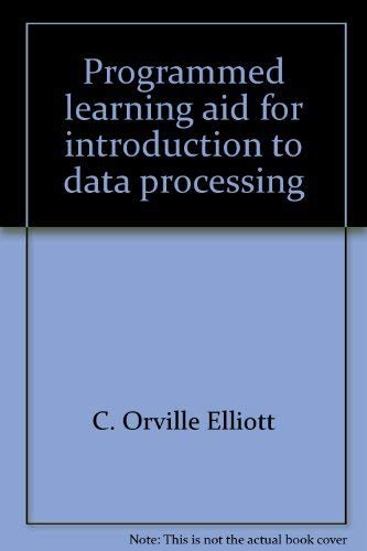 Programmed learning aid for introduction to data processing (Irwin ...