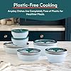 Amazon.com: Anyday Cookware Plastic-Free Microwave Dish, 2-Piece Medium ...
