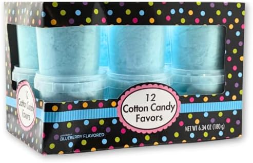 Amazon.com : Albert's Caribbean Blue Cotton Candy – 12 Pack – Fluffy ...