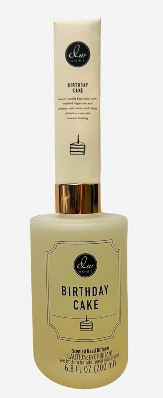 DW Home Birthday Cake Scented Reed Diffuser Bonus Size 6.8 Ounces : Buy ...