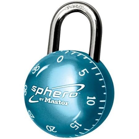 Master Lock 2075DAST Sphero Combination Lock, Light Blue, Red, Purple ...