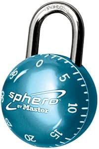 Master Lock 2075DAST Sphero Combination Lock, Light Blue, Red, Purple ...
