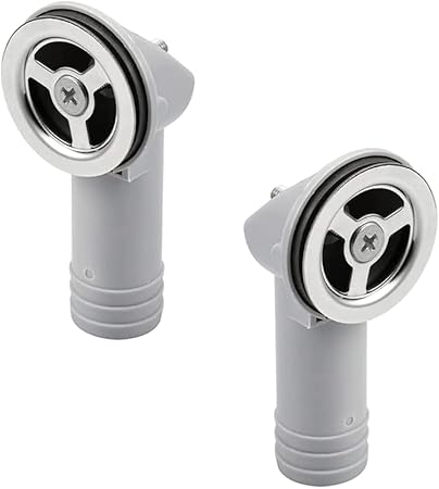 2 Pieces Sink Overflow Pipe Gray Overflow Head Sink Accessories for ...