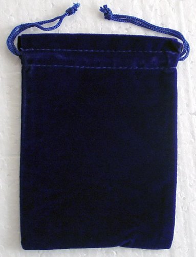 Royal Blue Drawstring Velour Pouch 3" x 4" for Coins at Amazon's ...