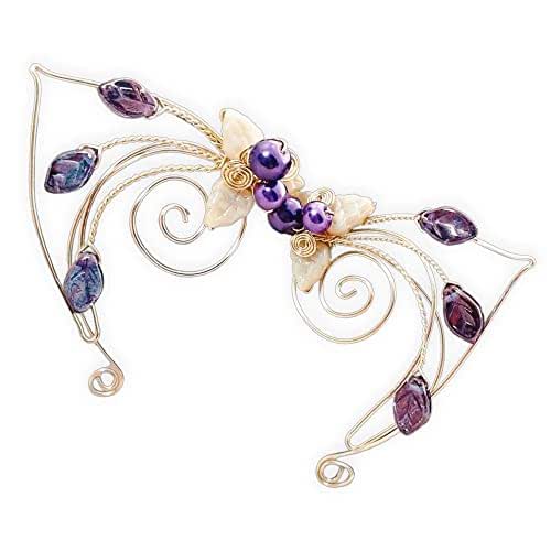 Amazon.com: Sugarplum Fairy Elf Ear Cuff Wraps Handmade Fairycore ...