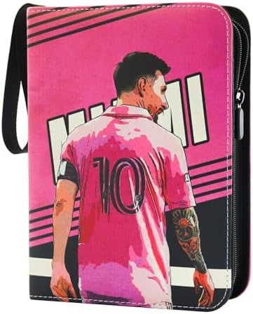 Amazon.com: Soccer Card Binder, World Cup Card Binder 4 Pocket with 50 ...