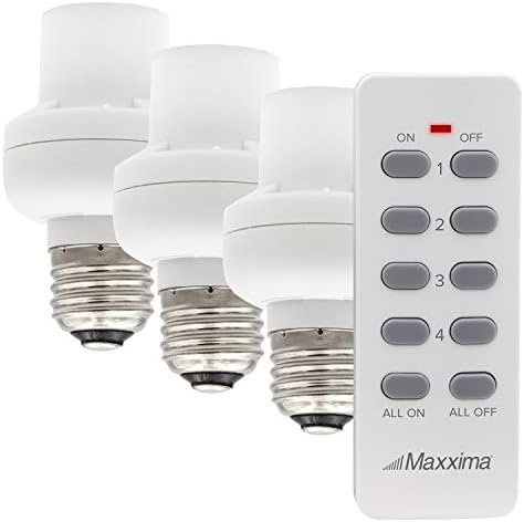 LoraTap Wireless Remote Control E26 Light Socket with Remote, 915MHz ...