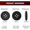 Amazon.com: Raydodo 50 PCS 25mm 1 Inch Buttons for Crafts, Large ...