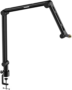 Microphone Arm,Aokeo AK-49 Adjustable Compact Mic Suspension Boom ...