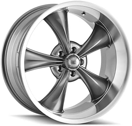 Amazon.com: Ridler Custom Wheels 695 Grey W/MACHINED Lip Wheel with ...