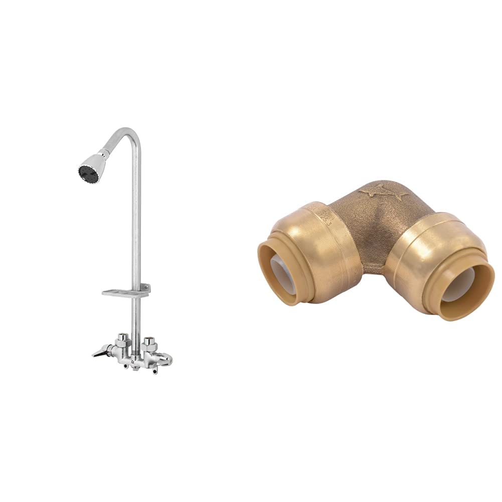 Homewerks 3070-250-CH-B-WS Exposed Utility Shower Head Kit, Chrome ...