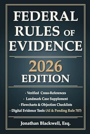 Federal Rules of Evidence 2026 Edition: Updated Through September 1 ...