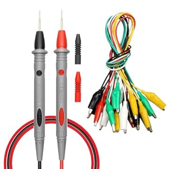12Pcs Test Leads, Include 10Pcs 5 Colors Premium Alligator Clips ...