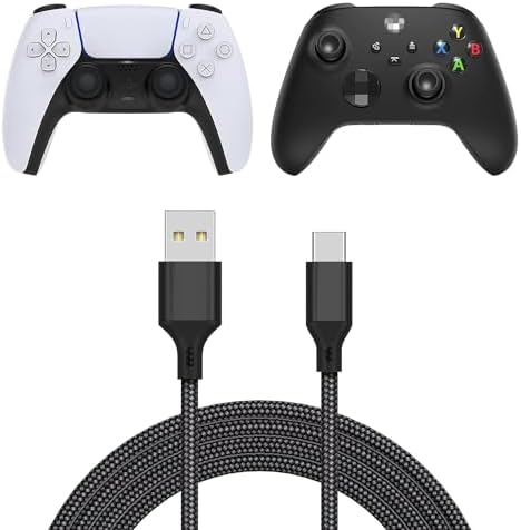 FYOUNG 5m USB C Cable for PS5 DualSense/Pro/Xbox Series Controllers ...