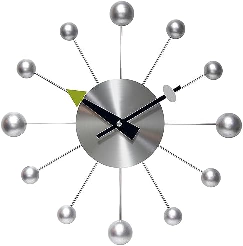 Amazon.com: MOLEIHAO Wood Ball Wall Clock Decorative Mid Century Modern ...