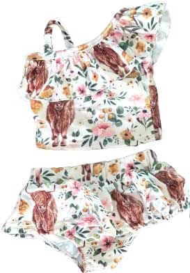 Amazon.com: Razels SCOTTISH HIGHLANDER Swimsuit | Cows and Flowers ...