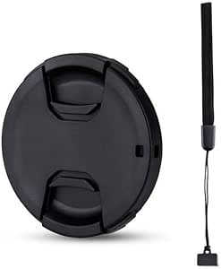 JJC 72mm Lens Cap Snap-on Front Camera Lens Cover with Lens Cap Keeper ...