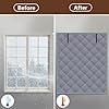 Nkiy Quen 3 Layer 63 x 47 Inches Winter Insulated Window Curtain-Oxford ...