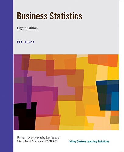 Business Statistics 8th Edition for UNLV: Ken Black: 9781118970256: Amazon.com: Books