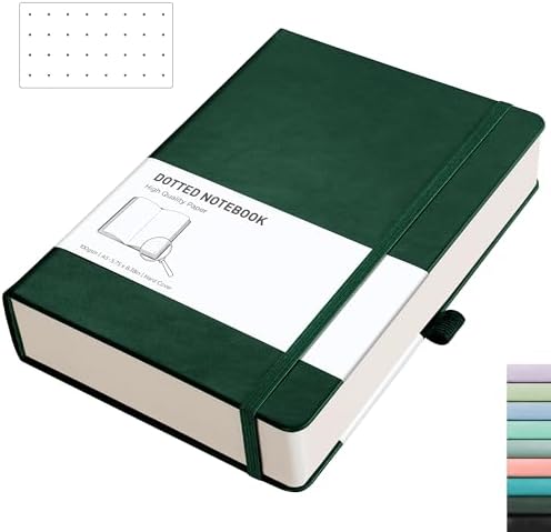 RETTACY A5 Bullet Dot Grid - Dotted Notebook With 320 Numbered Thick ...