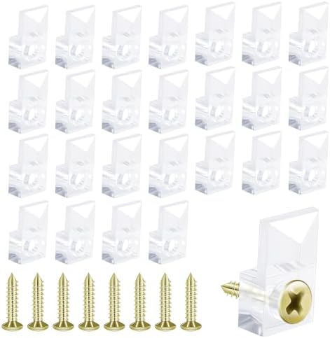 Amazon.com: Tatuo 20 Sets of Crystal Mirror Holder Clips Bulk, Clear ...