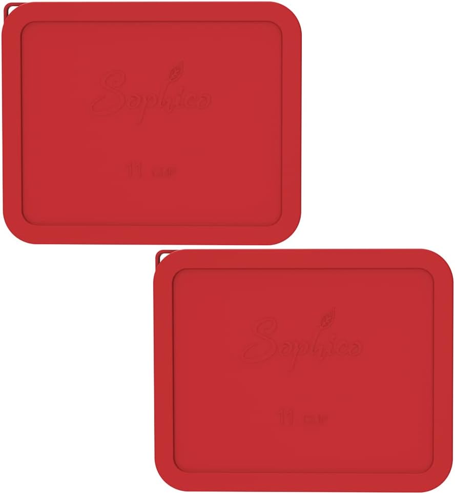 Amazon.com: Sophico 11 Cup Rectangle Silicone Storage Cover Lids ...