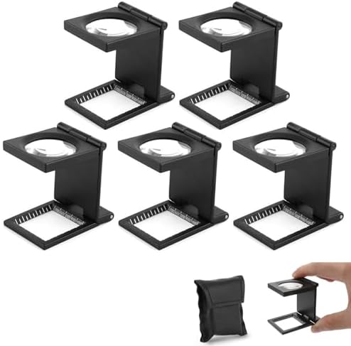 Amazon.com: Rongon Pocket Magnifying Glasses Three-Folding Magnifier ...