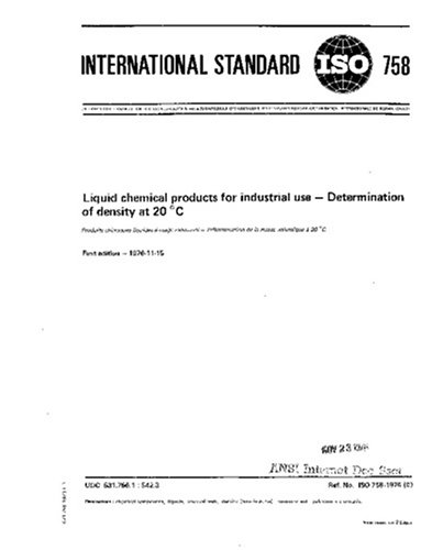 ISO 758:1976, Liquid chemical products for industrial use ...