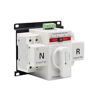 2P 63A 230V MCB Circuit Breaker Type Dual Power Automatic Transfer ...